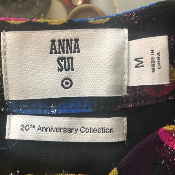 Anna Sui | Dresses | Anna Sui X Target Mod Metallic Swing Dress | Poshmark